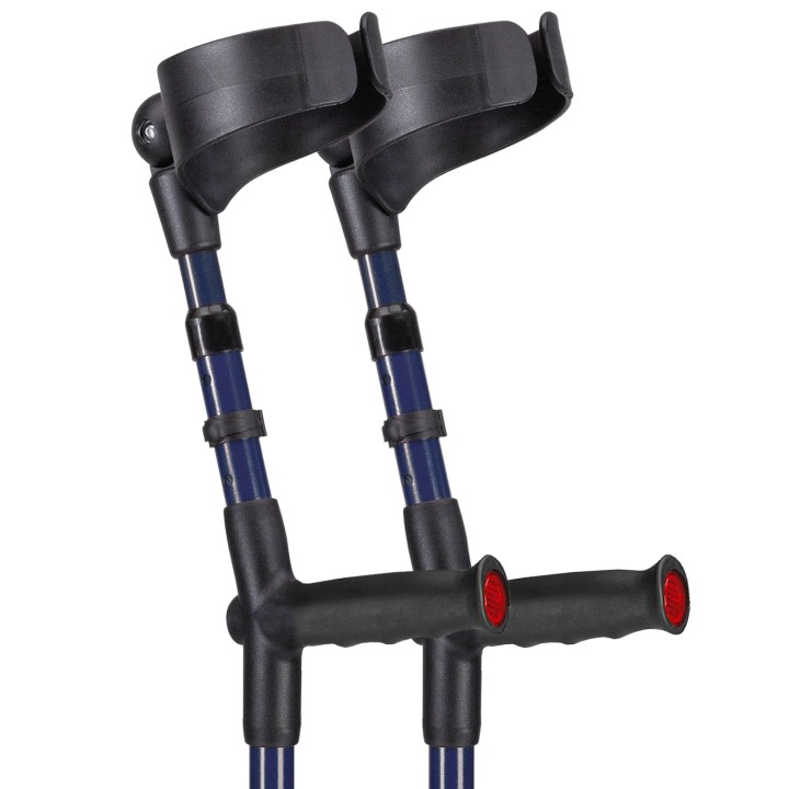 Ossenberg Blue Adjustable Forearm Crutches | Health and Care